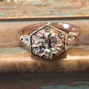 Jewelry | 925 Sterling Silver Plated With Rose Gold Ring | Poshmark